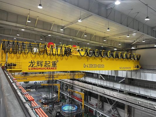 Emergency Stop Automatic Gantry Crane 50 Meters Lifting Single Girder ...